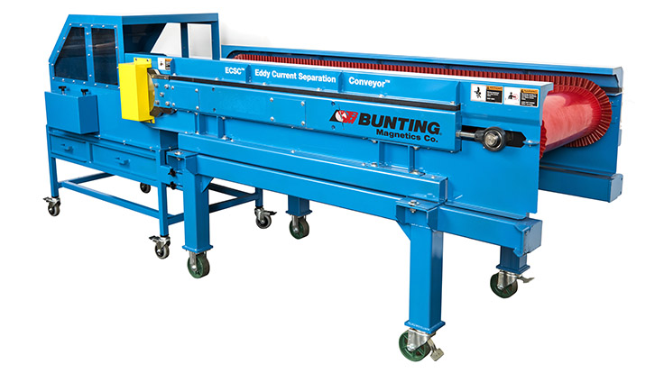 Bunting redesigns eddy current separation conveyor - Waste Today