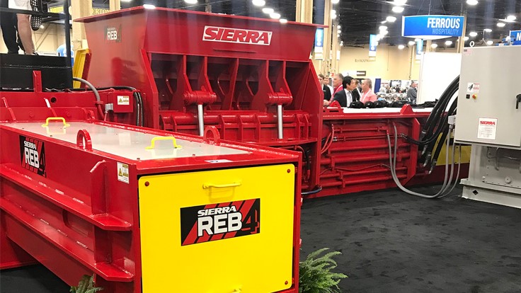 Sierra debuts two-ram baler at ISRI2018 - Waste Today