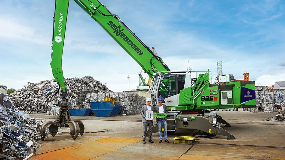 Sennebogen develops 825 Electro Battery handler - Waste Today