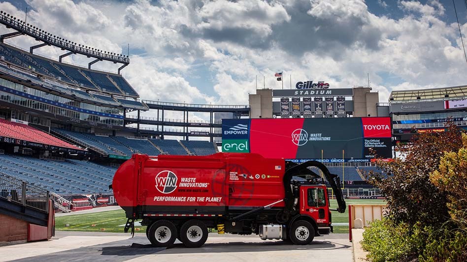 Gillette Stadium partners with WIN Waste Innovations - Waste Today