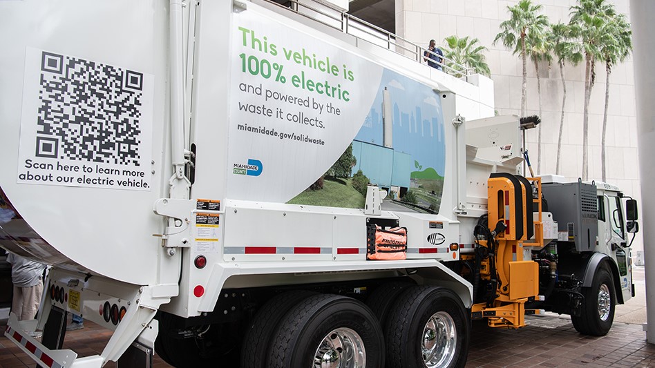Miami-Dade solid waste department introduces first EV to collection ...