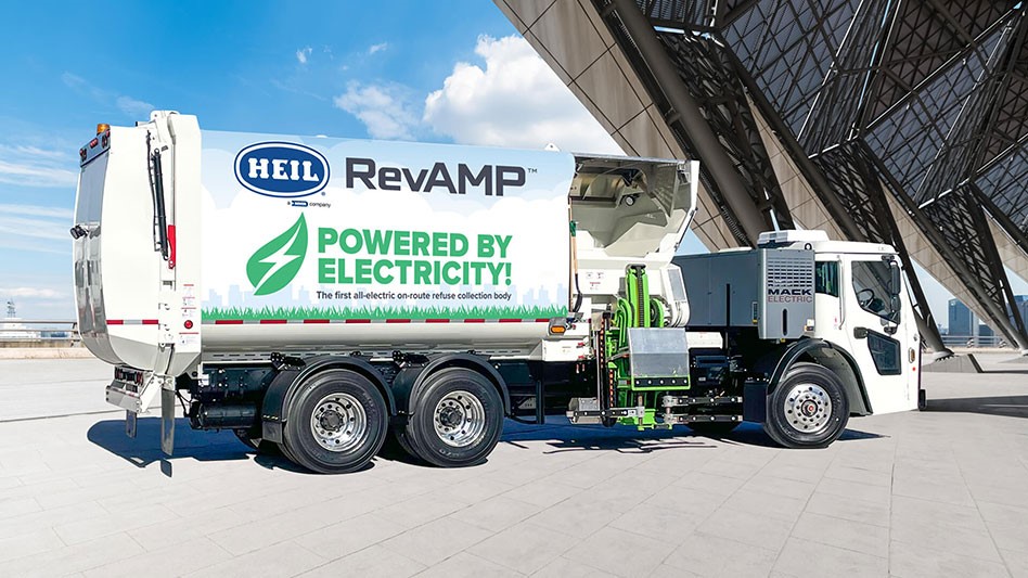 Heil introduces electric automatic side loader - Waste Today