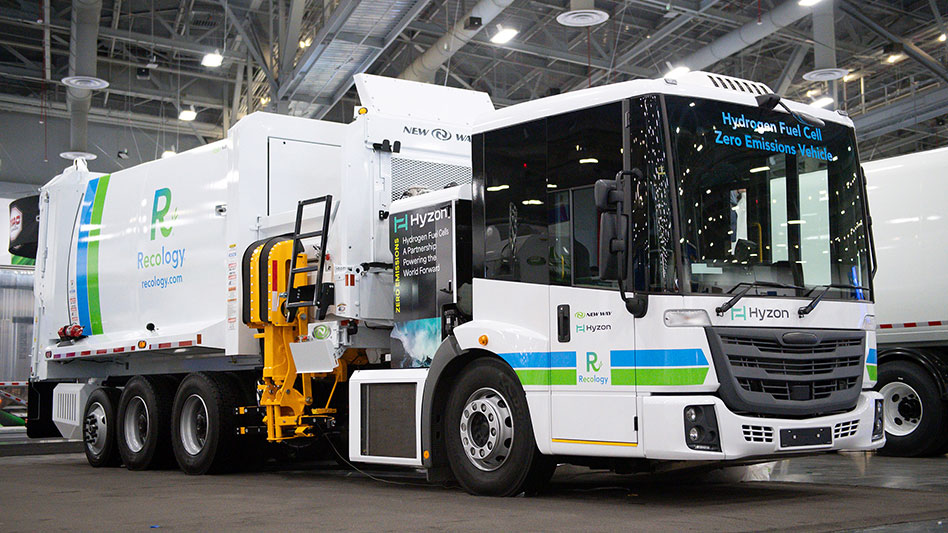 New Way and Hyzon unveil first hydrogen fuel cell refuse truck - Waste ...